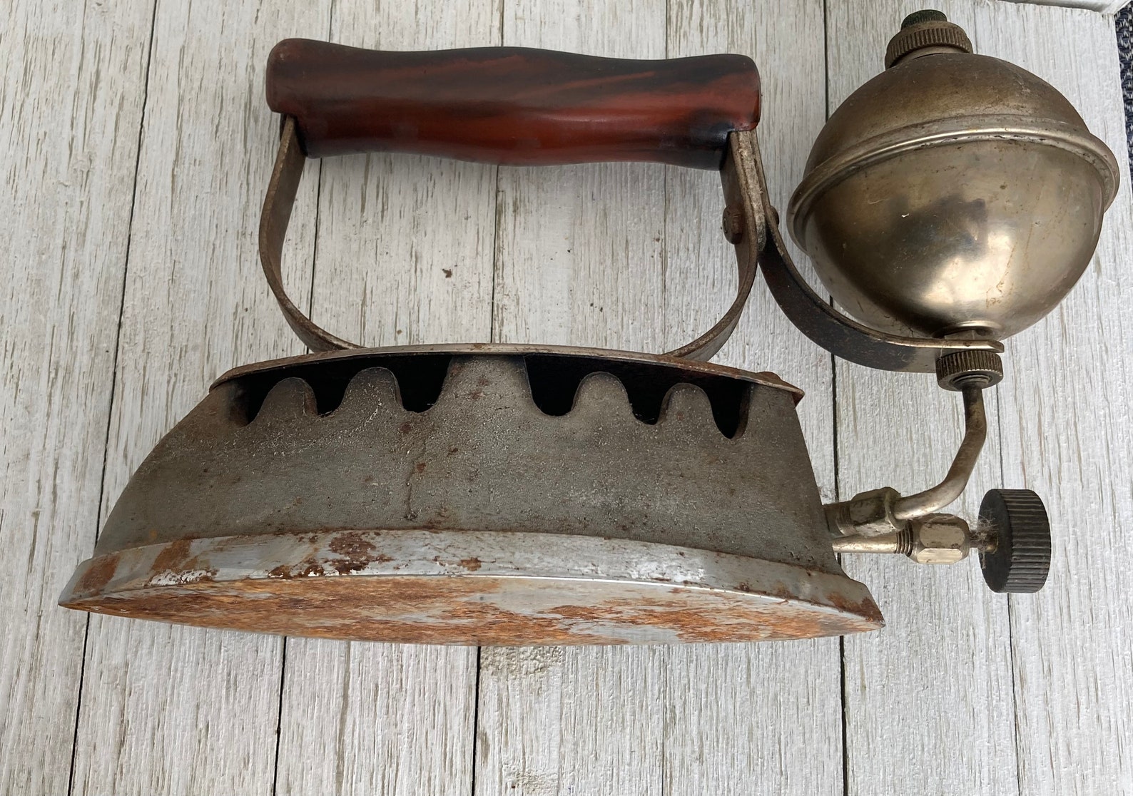 Antique Gasoline Powered Diamond Iron by Akron Lamp Co - Etsy