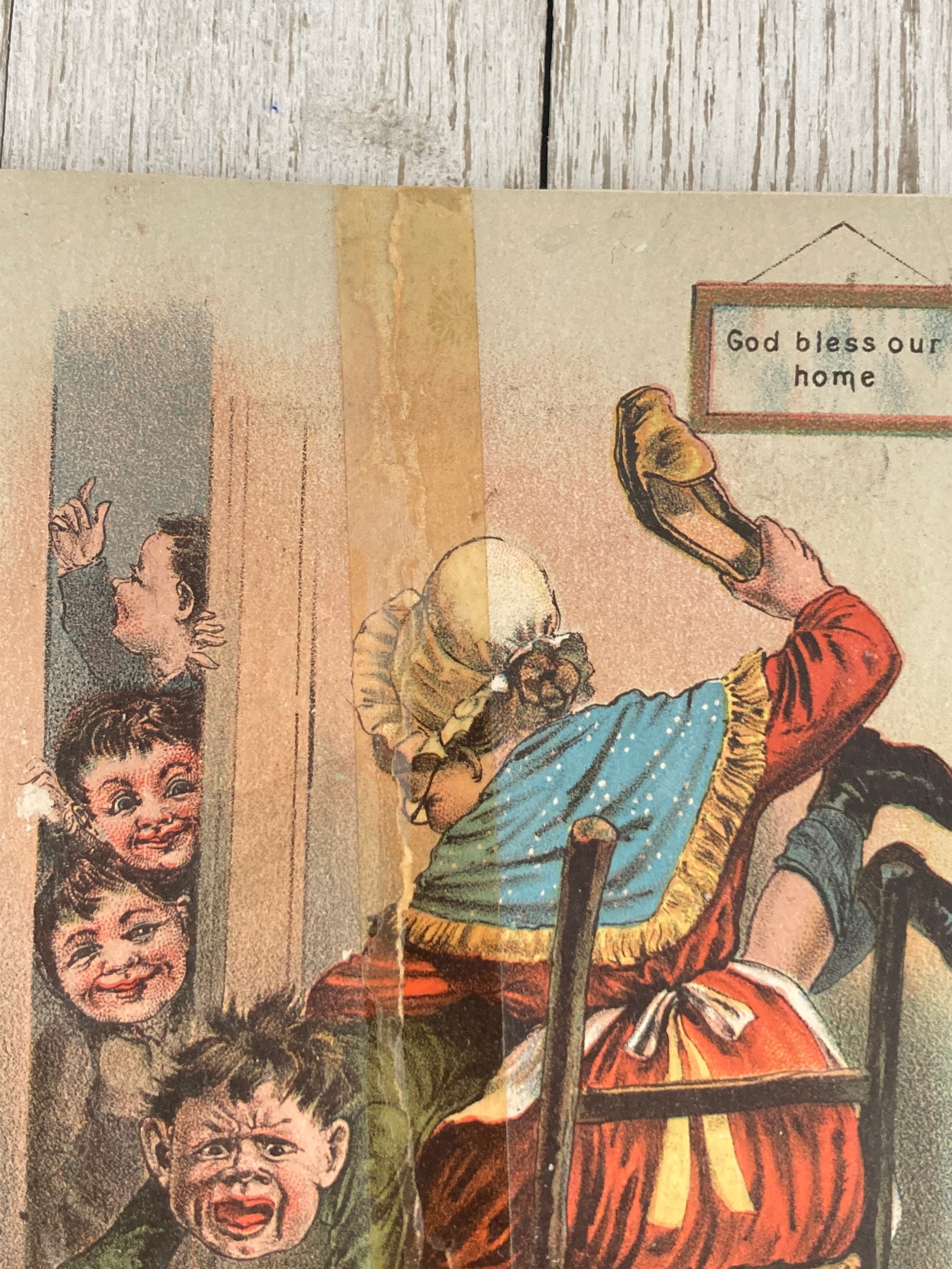 Antique Victorian Advertising Trade Card Wm Deering And Co Comic Mom