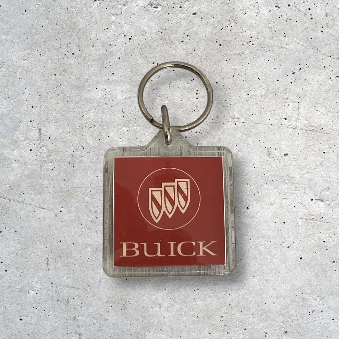 Rare Vintage Original Lucite Buick Logo Keychain Red Background ...