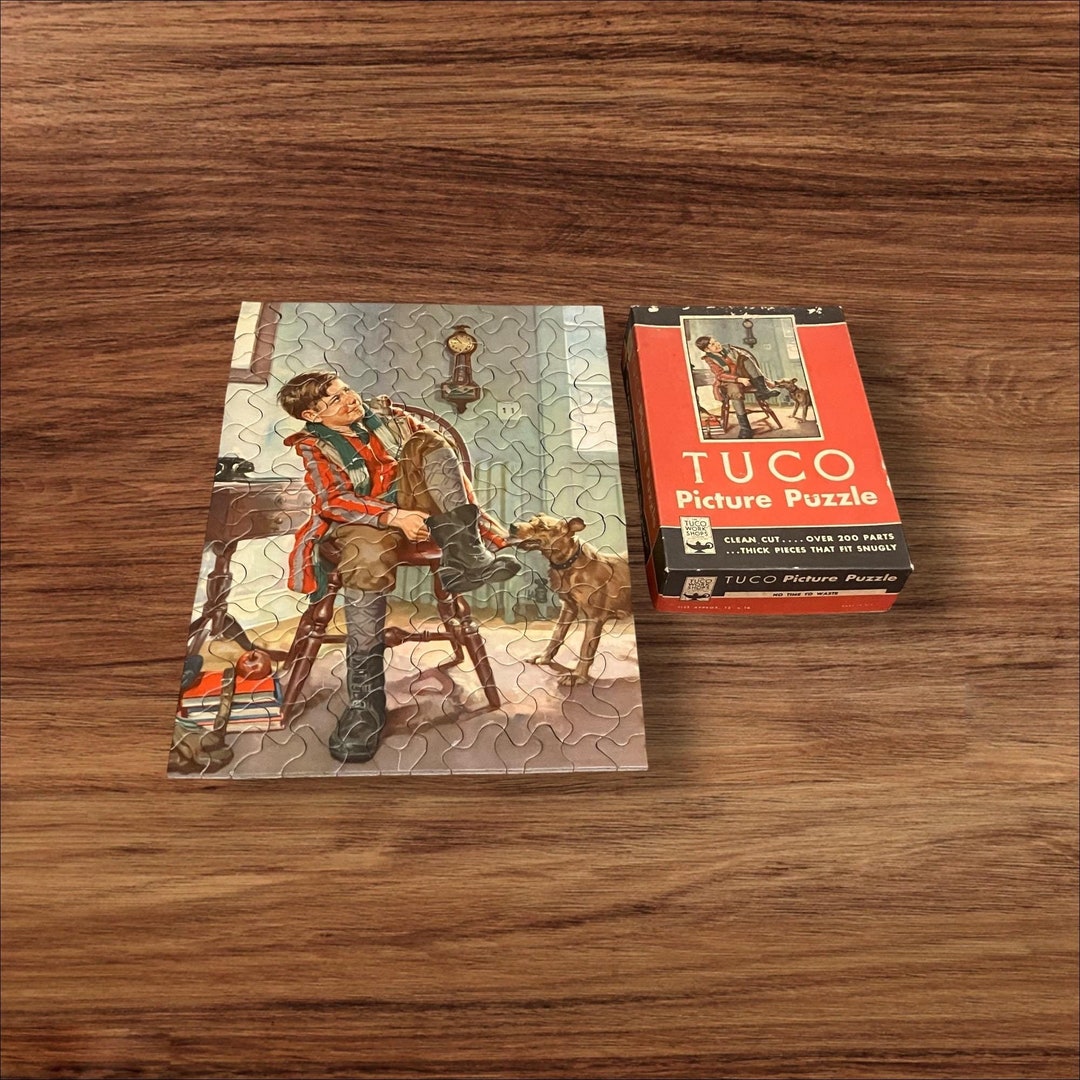 1940’s Tuco Jigsaw Picture Puzzle "no Time to Waste" the Puzzle With ...