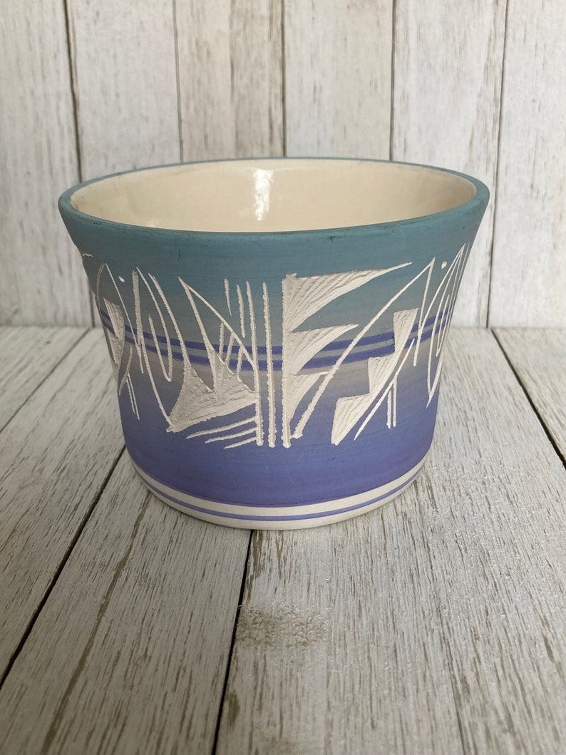 Rare Handmade Navajo Native American Clay Pottery Vase/planter Signed ...