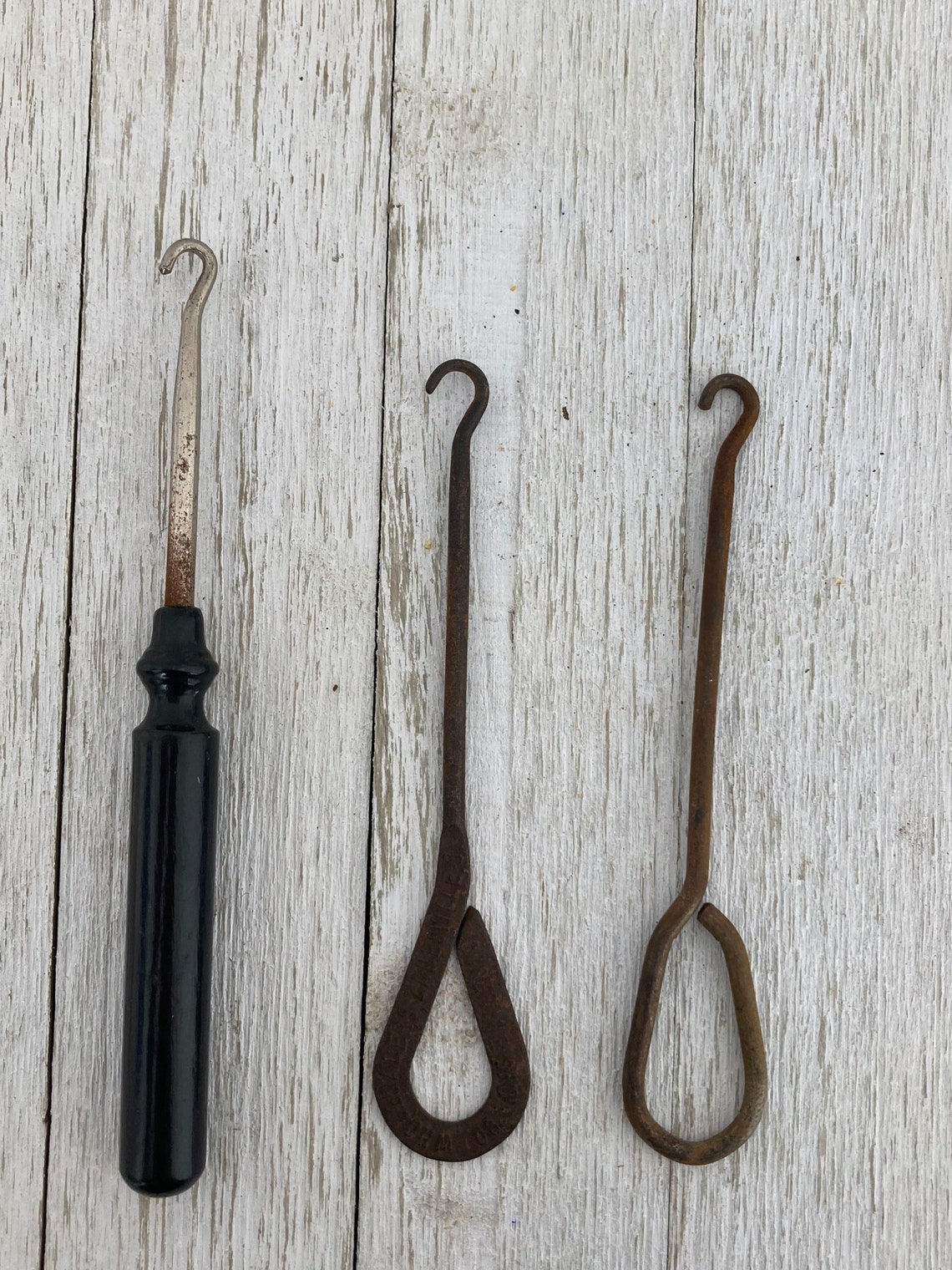 Vintage Antique Button Hook Loop Top Button Hooks ESTATE FIND Lot of 3 ...