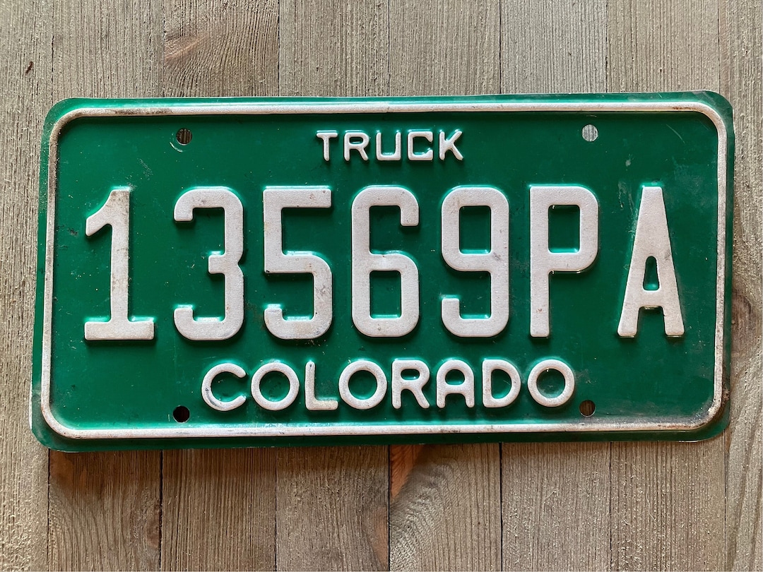 Vintage 1990s Colorado Truck License Plate Single Otero County 13569PA ...