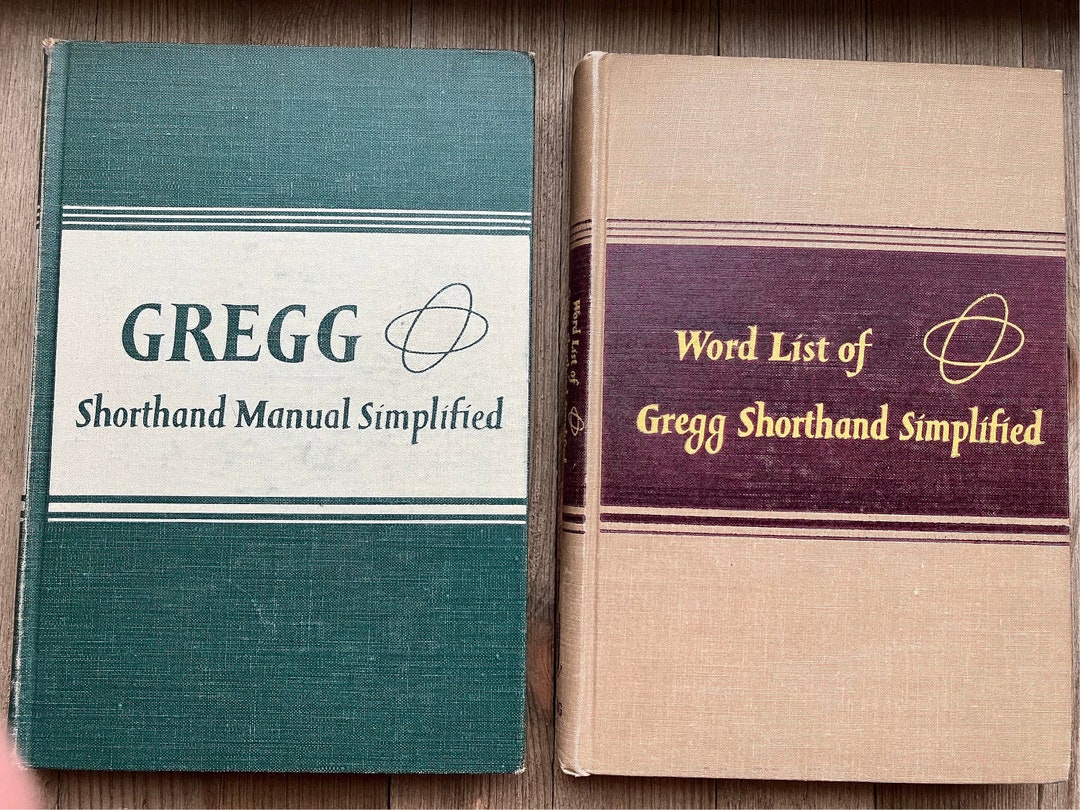 Vintage Books Gregg Shorthand Simplified Set of 2 1950 - Etsy
