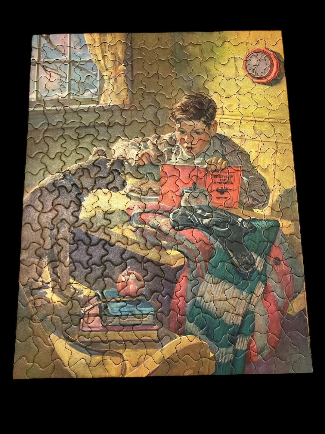 Vintage 1940s Tuco Jigsaw Puzzle: "never Too Late to Learn" - Etsy