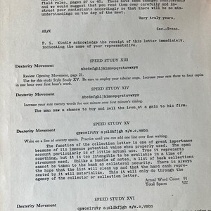 Vintage 1940s College Secretarial Typing Book - Correlated Typing 1941 ...