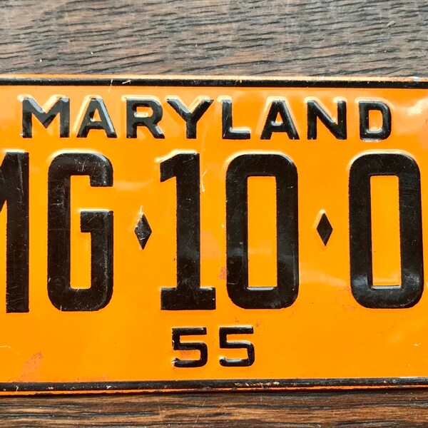 1955 License Plates - Etsy