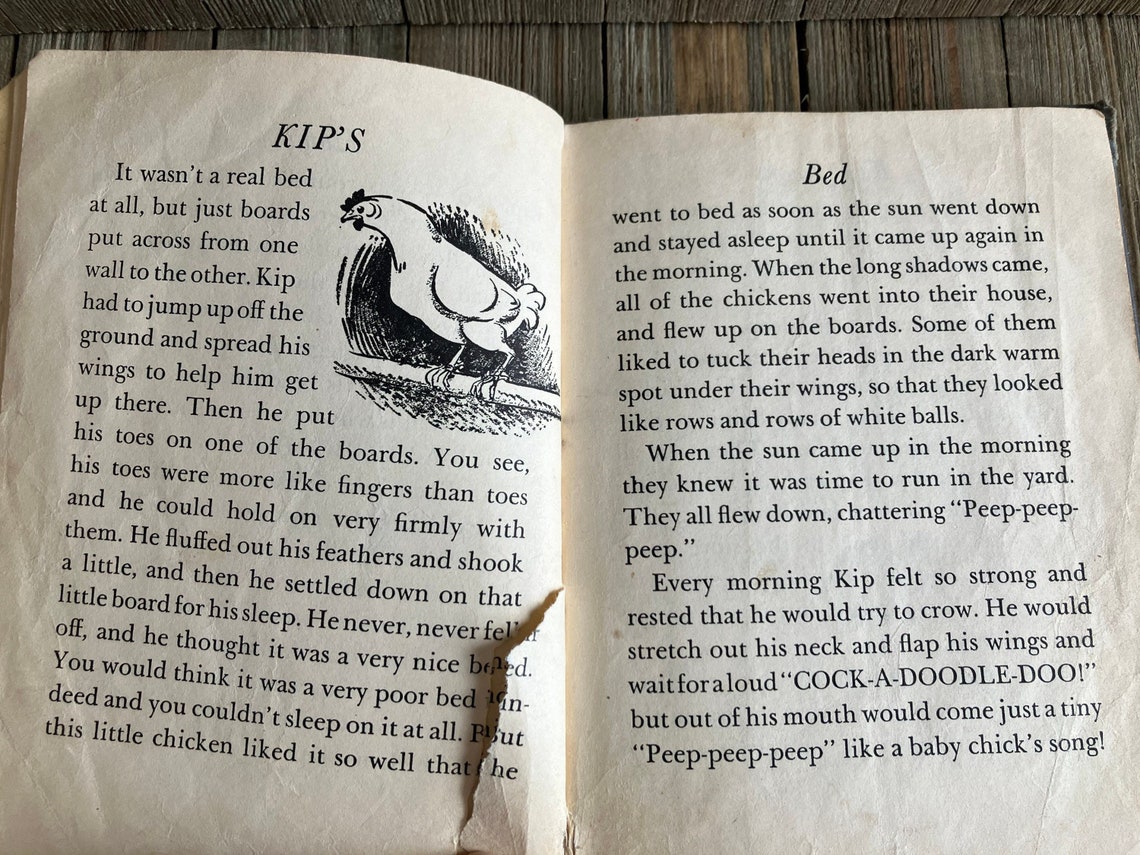 Vintage Children’s Book “kip: A Young Rooster” by Irma Simonton Black ...