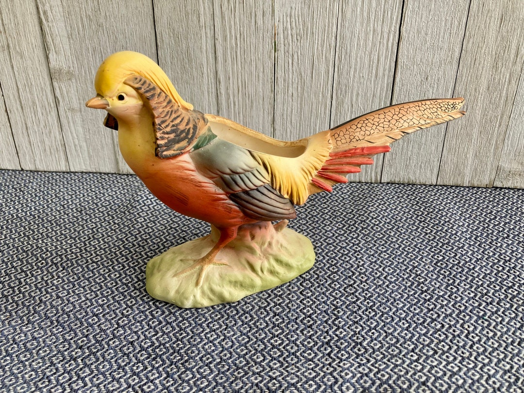 Vintage Leftons Golden Pheasant Japan Porcelain Ceramic Pheasant ...
