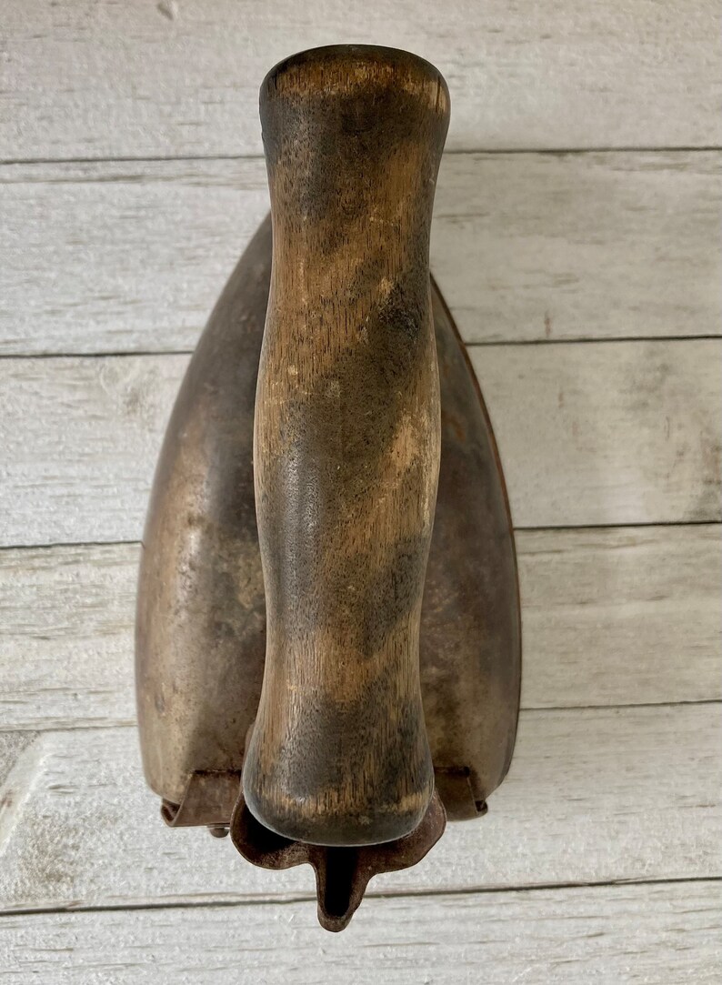 RARE Antique Sad Iron Stamped property of State - Etsy