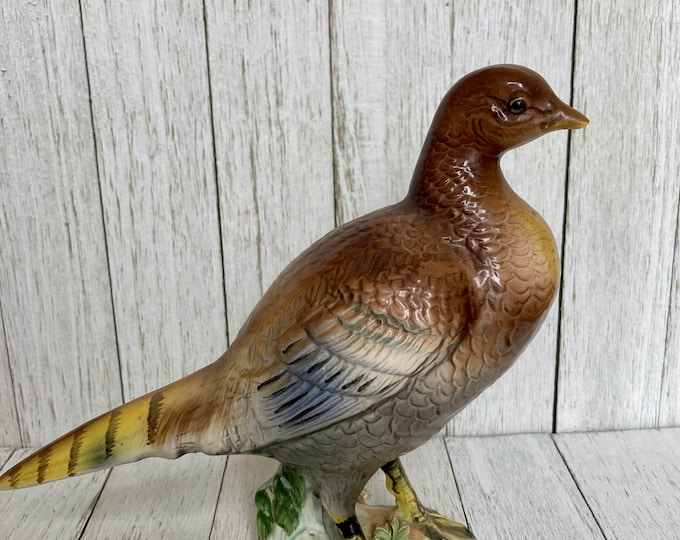 Vintage Female Pheasant Bird Regus Pat off Norcrest Japan Marked 4-24 ...