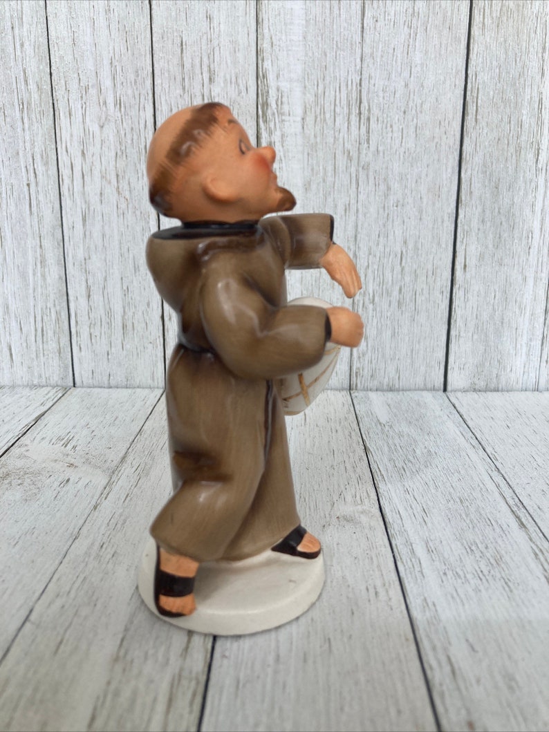 Vintage 1956 Napco Cute Capuchin Monk Playing Bongo Drum - Etsy