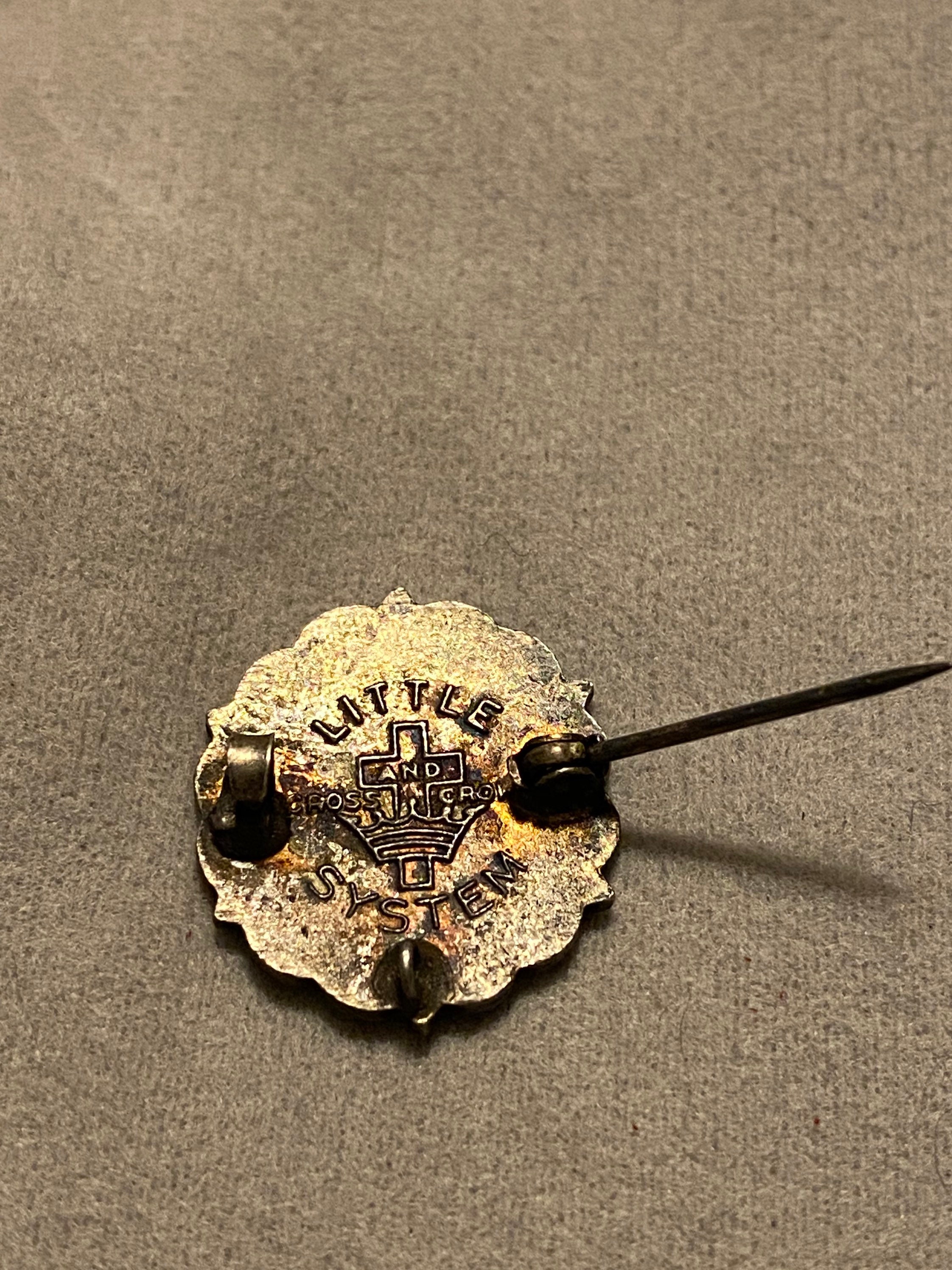 Antique 1910's St. James Sunday School C-clasp Pin - Cross and Crown ...