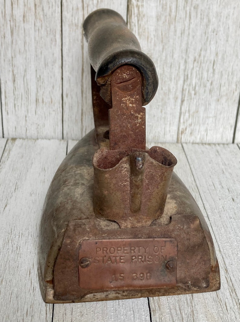 RARE! Antique Sad Iron - Stamped "property of State Prison" - Rare ...
