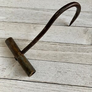 RARE! Antique Vintage Solid Forged Metal Hay Hook 8" - Farm, Ranch ...