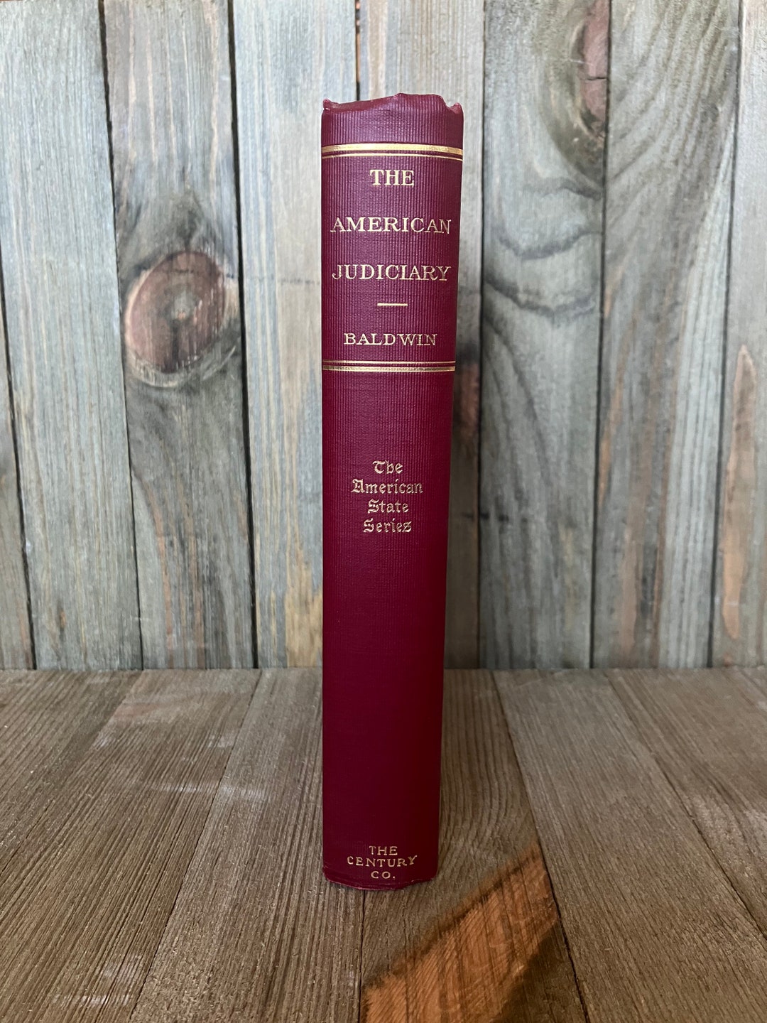 Antique 1900s Book | the American Judiciary (the American State Series ...