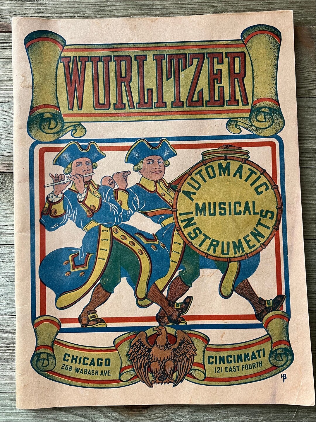 Antique Catalogue Wurlitzer Automatic Musical Instruments Chicago ...