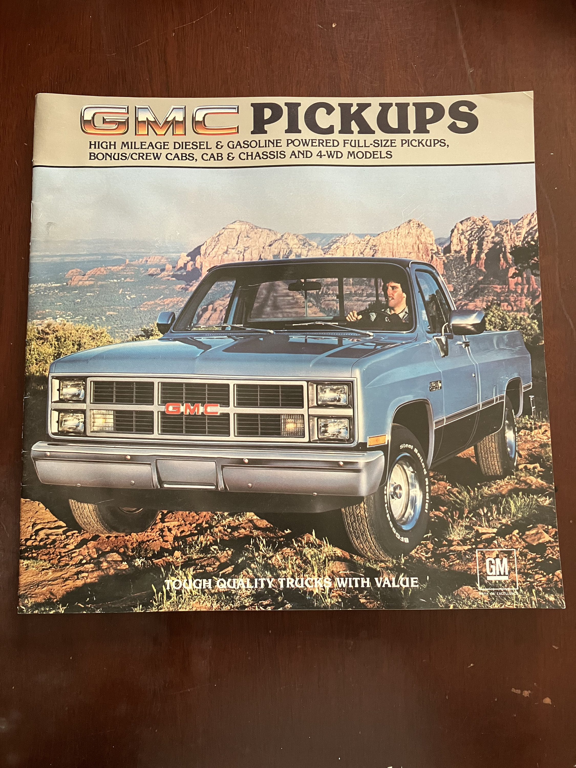 1983 GMC Sierra Pickup Color Brochure Diesel & Gasoline General Motors ...