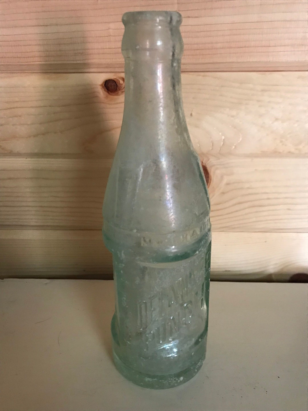 SCARCE! 1924 Antique Embossed DELAWARE PUNCH Soda Bottle Fowler ...