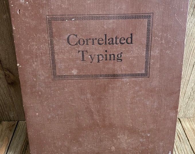 Vintage 1940s College Secretarial Typing Book - Correlated Typing 1941 ...