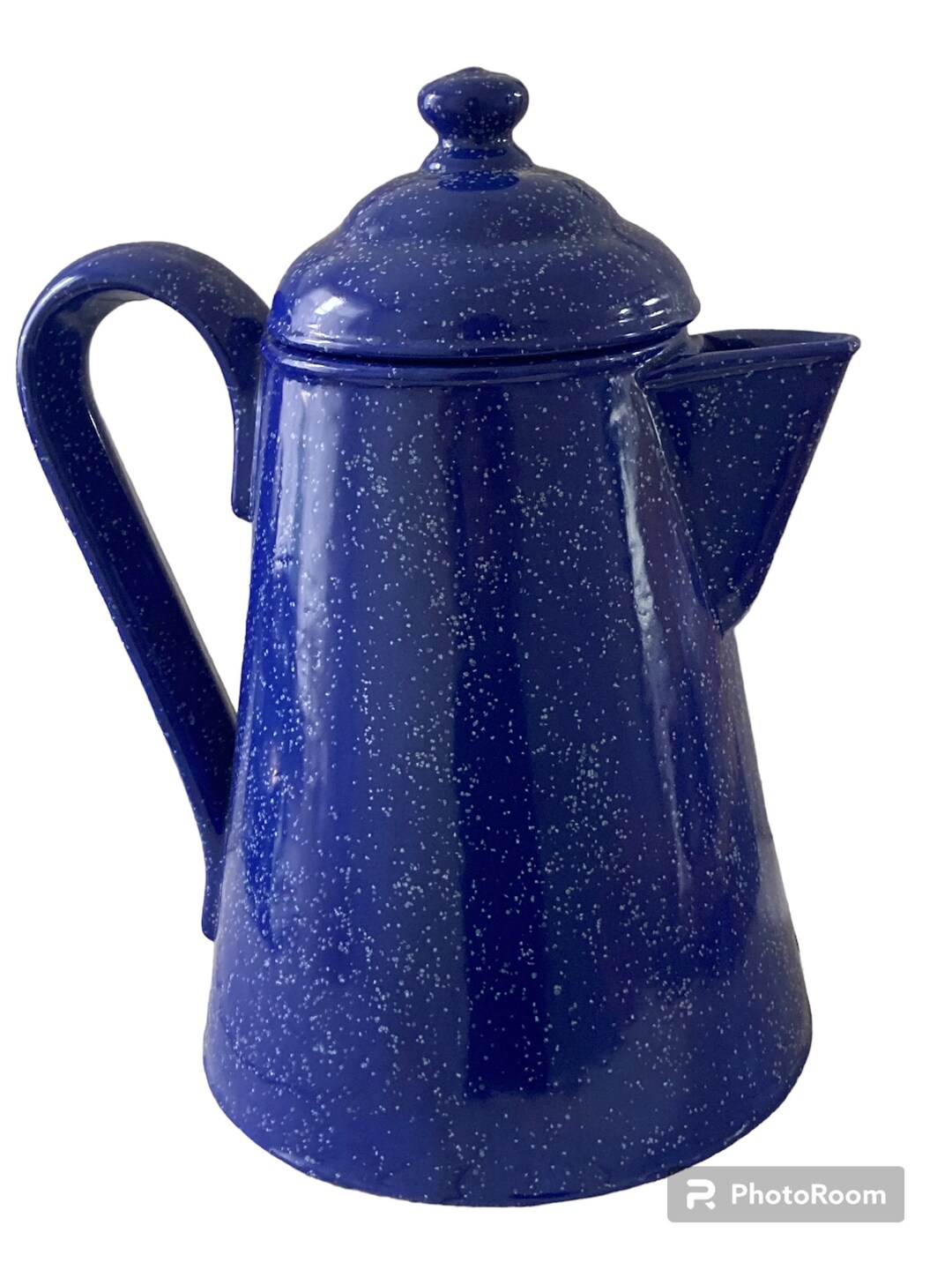 Vintage Blue Specked Ceramic/pottery Handmade Coffee Pot - Not ...