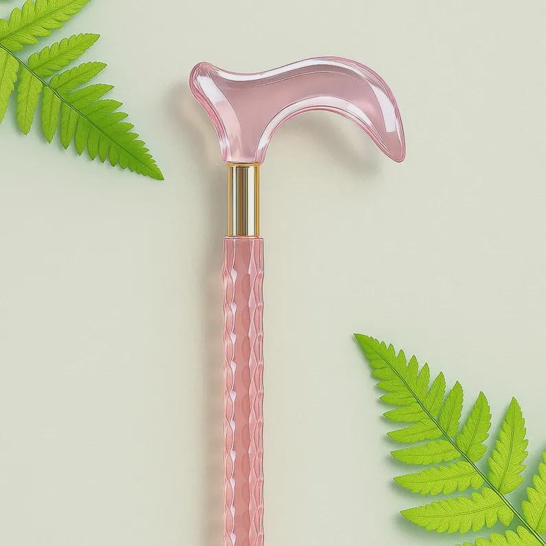 Transparent Acrylic Walking Cane – Handle Luxury Stick for Men & Women ...
