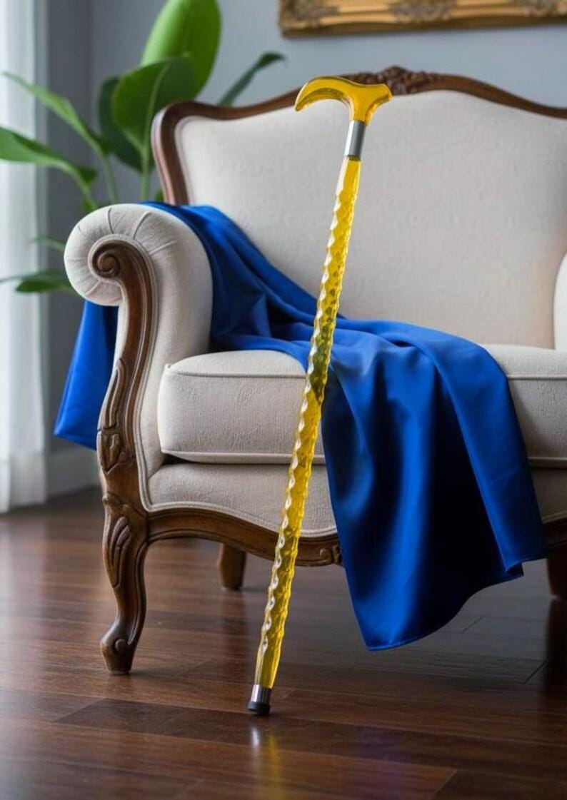Transparent Acrylic Walking Cane – Handle Luxury Stick for Men & Women ...