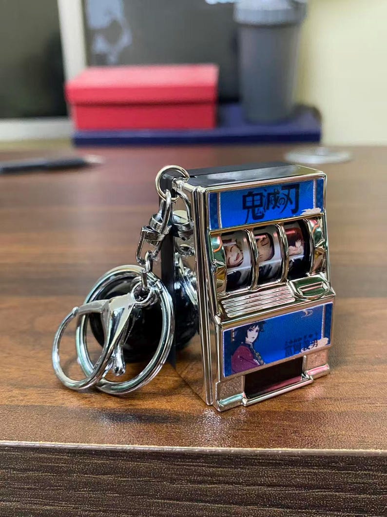 Demon Slayer Giyu Tomioka Mini Slot Machine Keychain, Water Hashira ...