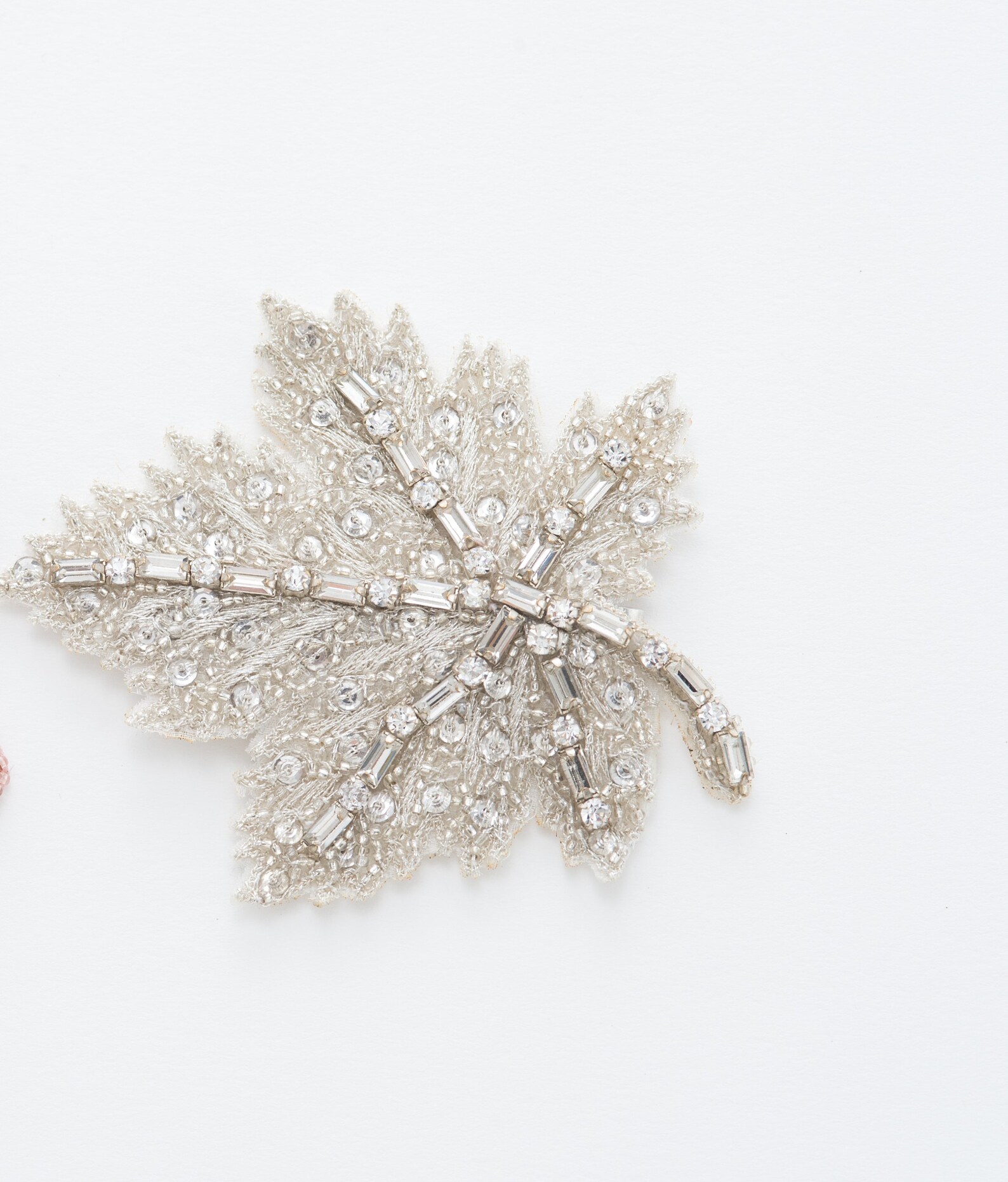 Maple Leaf Bridal Hair Clip - Crystal Beaded Leaf Headpiece - Etsy