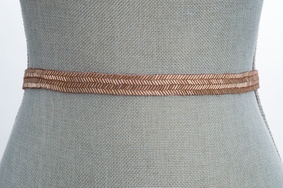 Rose Gold Sash Rose Gold Bridal Sash Wedding Sash - Etsy