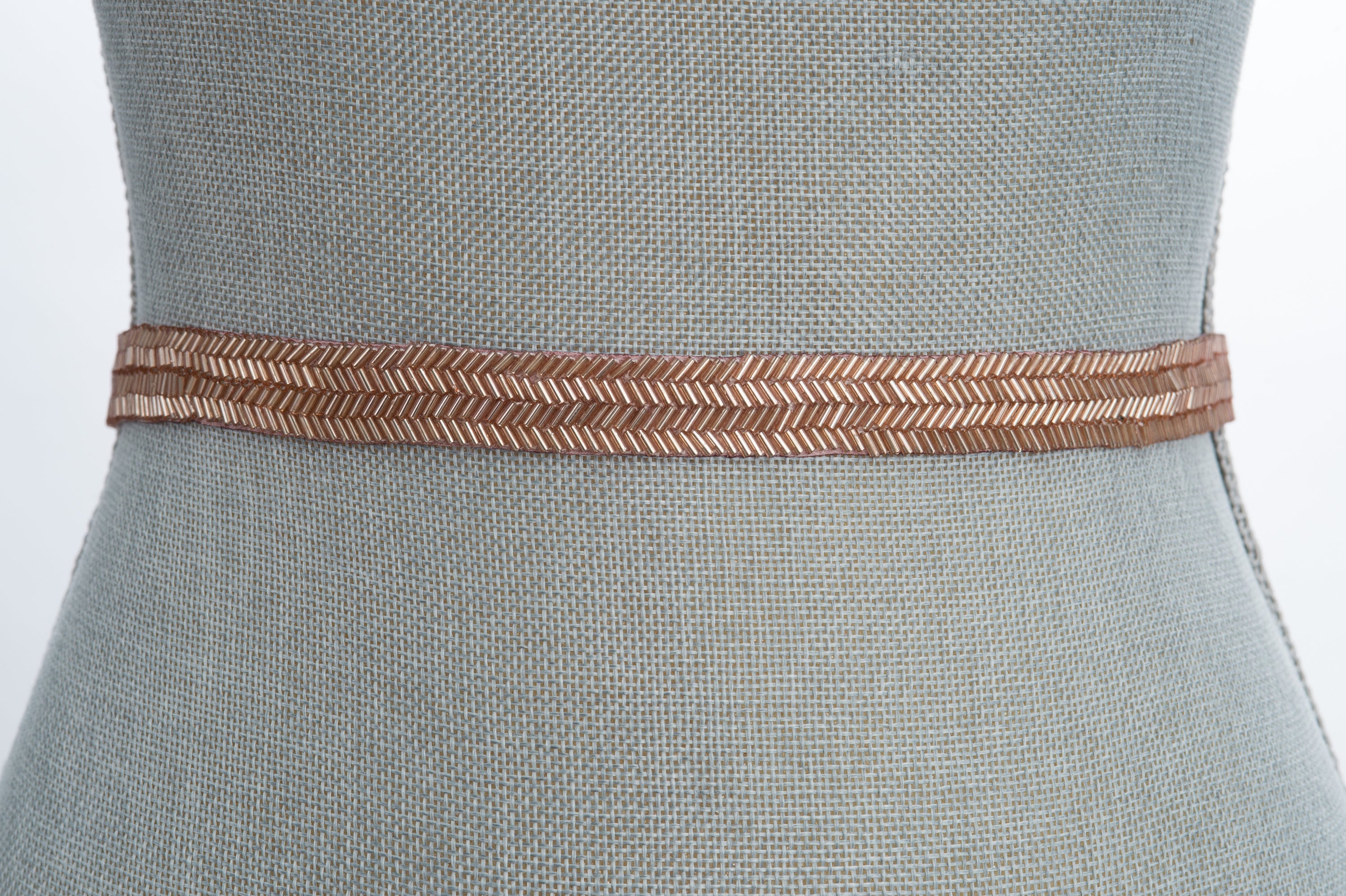 Rose Gold Sash, Rose Gold Bridal Sash, Wedding Sash, Bridesmaid Sash ...