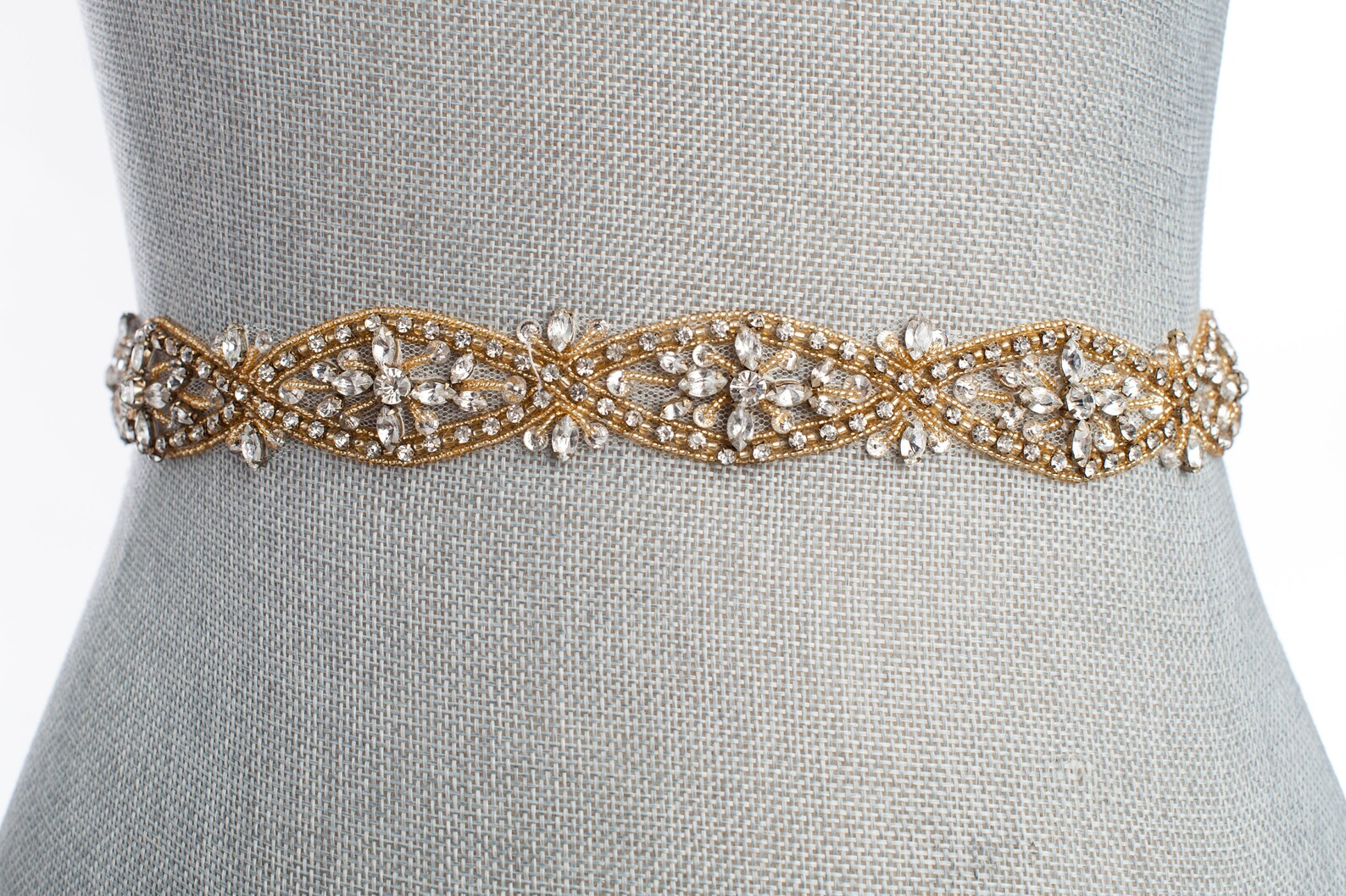 Elliott Wedding Sash Gold Bridal Belt Gold Crystal Sash - Etsy