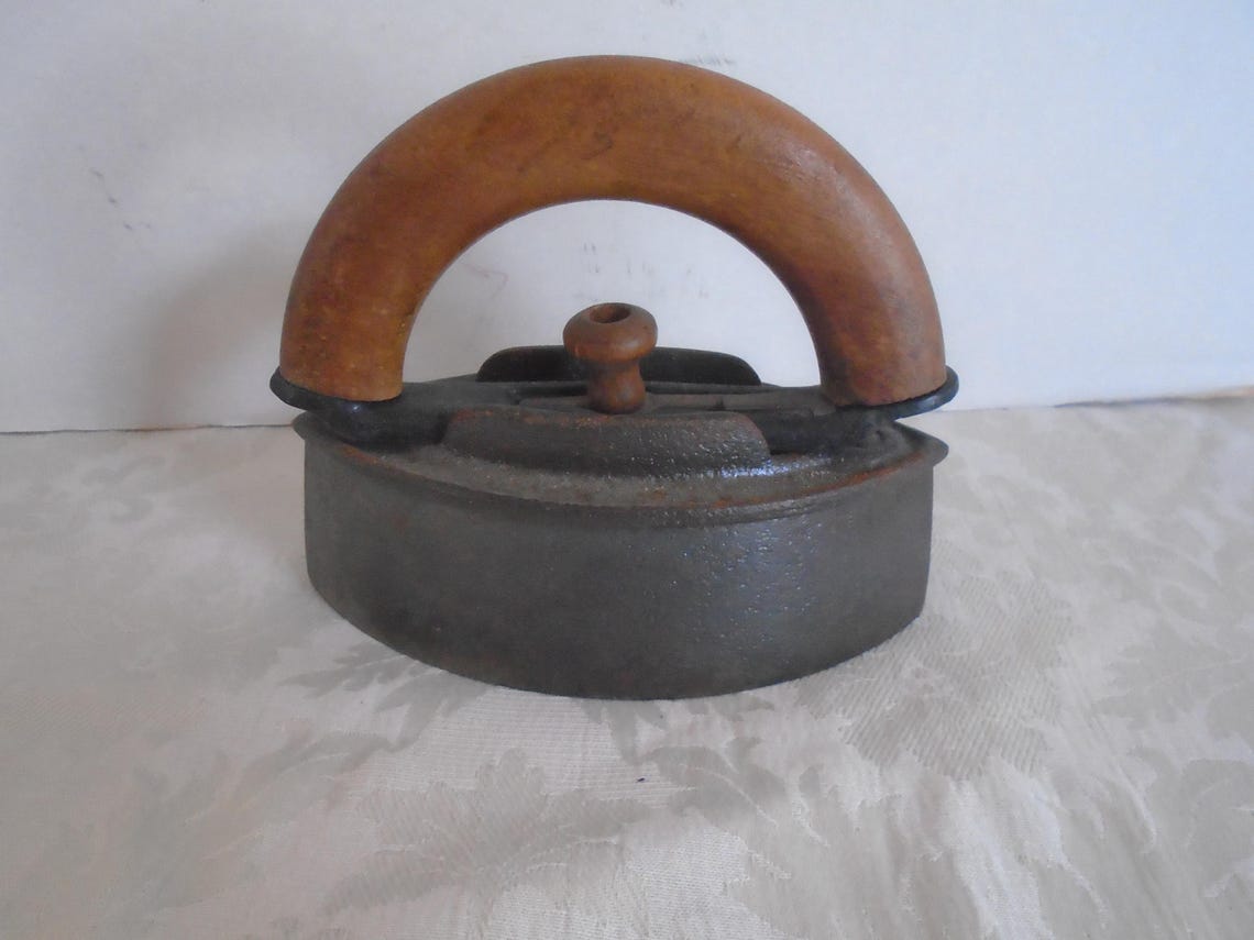 Antique, Home, Decor, Sad Iron, Wood Handle, Gift, Primitive - Etsy
