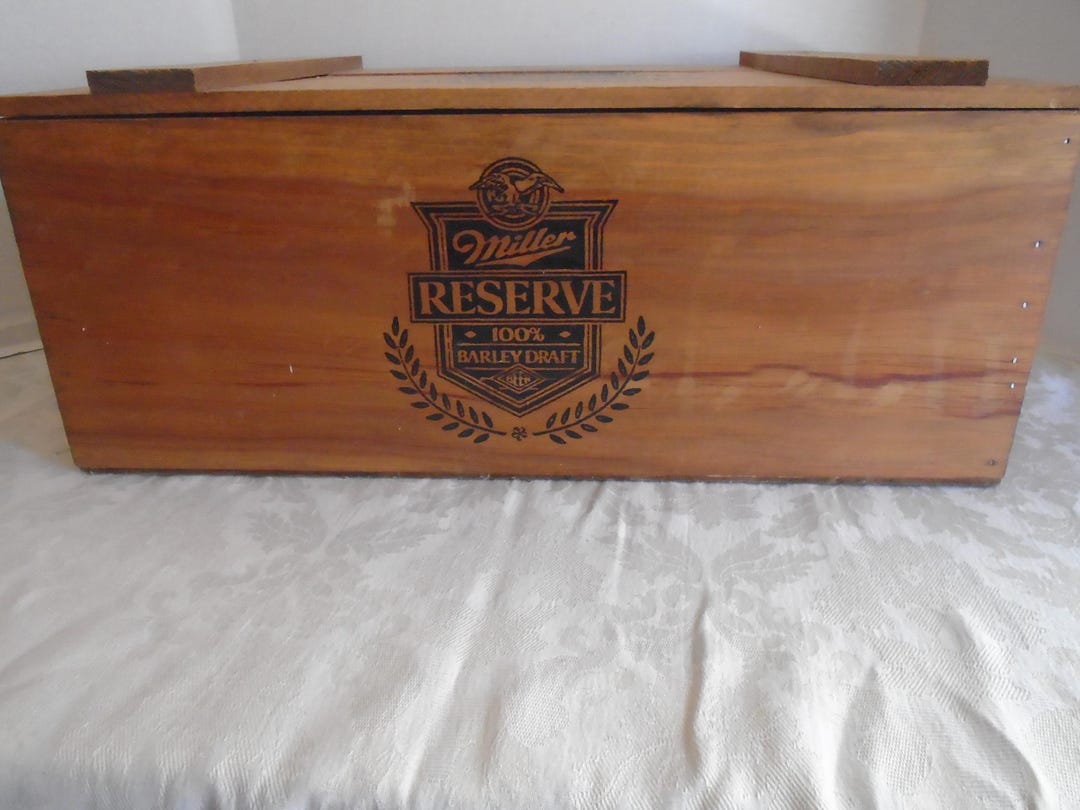 Beer Box, Wood Box, Miller Box, Vintage, Gift, Wood Beer Box ...