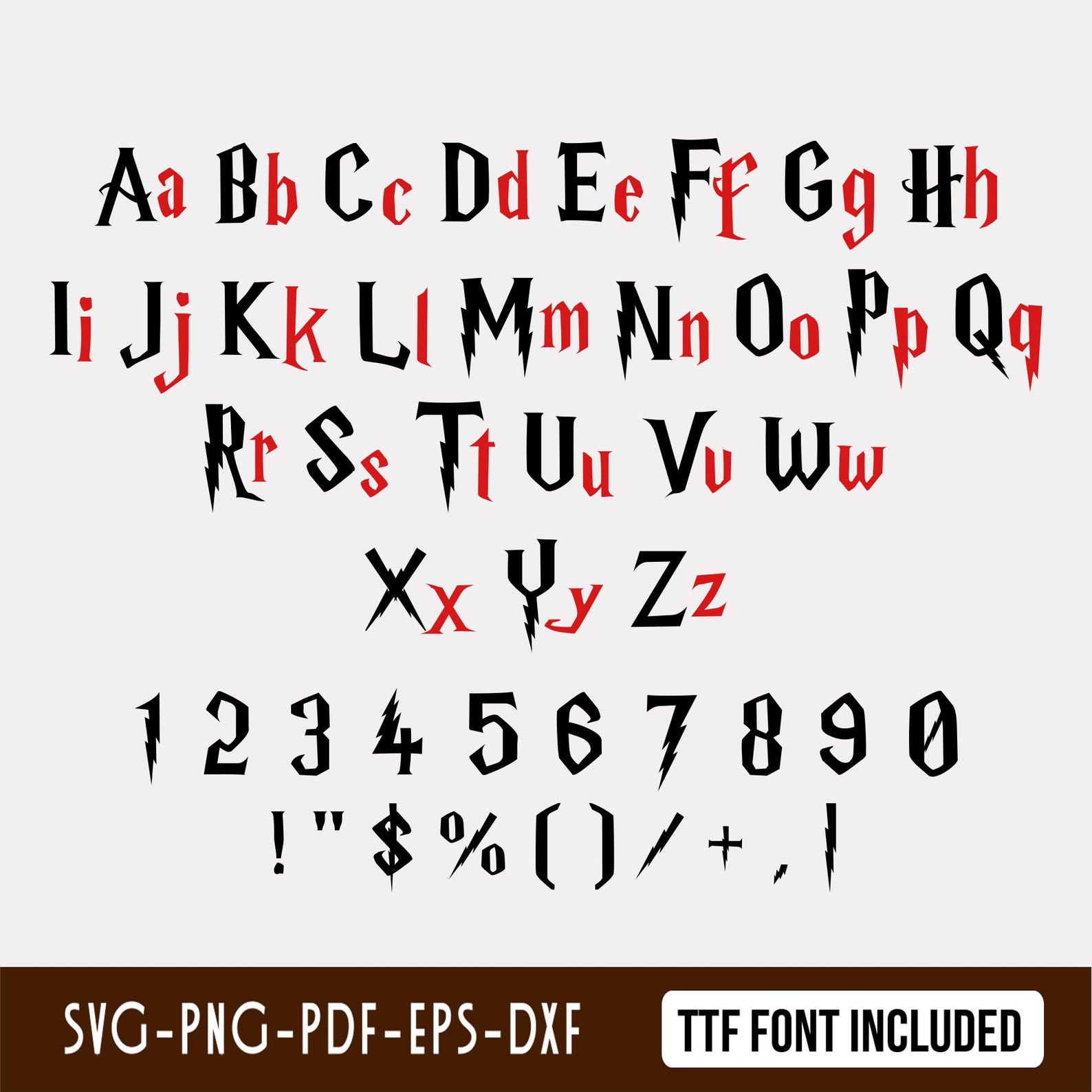 Potter Font SVG, Wizard Font Svg, Magic Wizard Svg, Halloween Font Svg ...