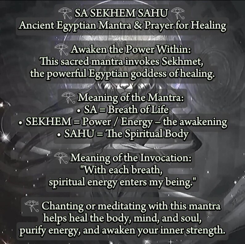 Ancient Egyptian Sekhmet Mantra Prayer (MP3 Audio Download ...