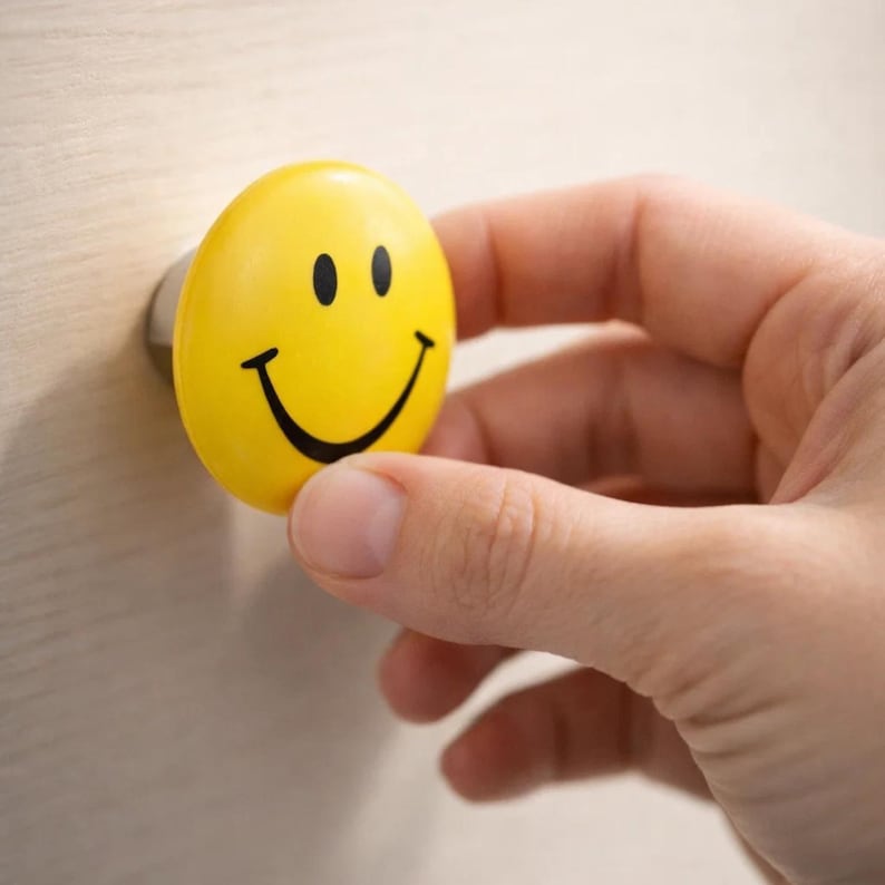Smiley Face Ceramic Knob Door Drawer Pull Kitchen Cabinet Dresser ...