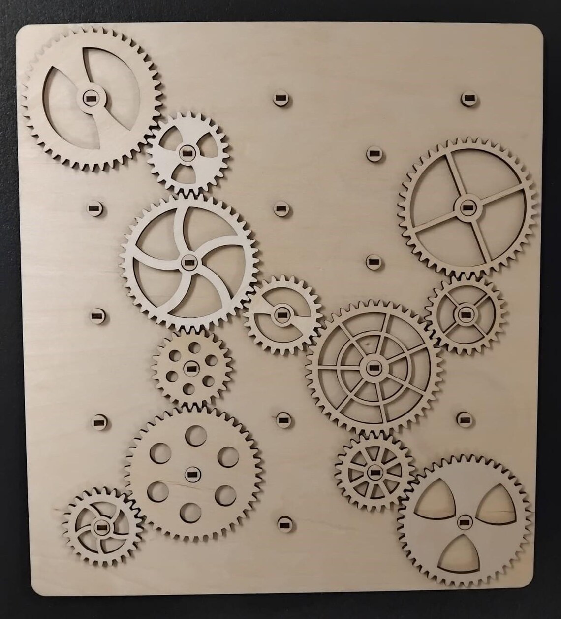 Laser Cut Interactive Wooden Gear System - Digital File (SVG) - Etsy