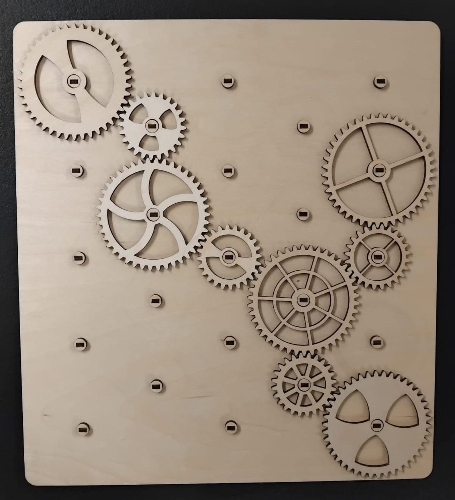 Laser Cut Interactive Wooden Gear System - Digital File (SVG) - Etsy