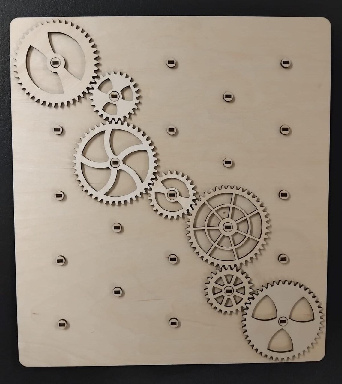 Laser Cut Interactive Wooden Gear System - Digital File (SVG) - Etsy