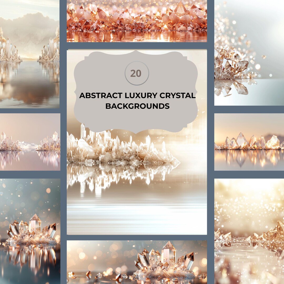 Abstract Luxury Crystal Backgrounds | 20 High-res Backdrops | Neutral ...