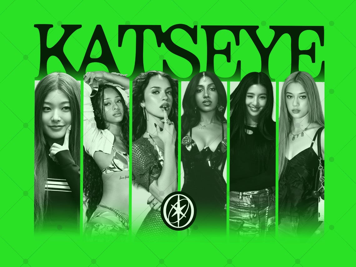 Dreamwave Music Katseye PNG, Retro Pop Vibes Graphic Png, Beautiful ...