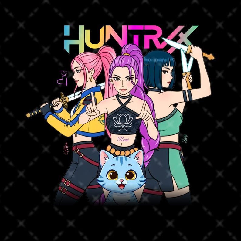 Huntrix de Kpop, Cazadores de demonios, Saja Girls, Derpy Tiger ...