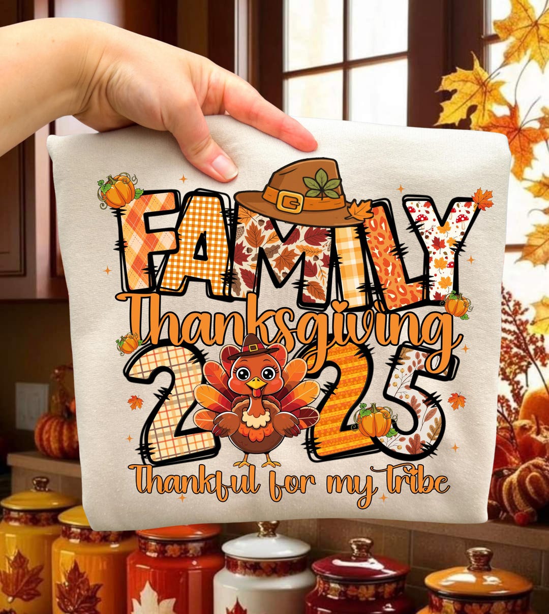 Family 2025 Thanksgiving PNG, Gobble Squad, Family Reunion Sublimation ...