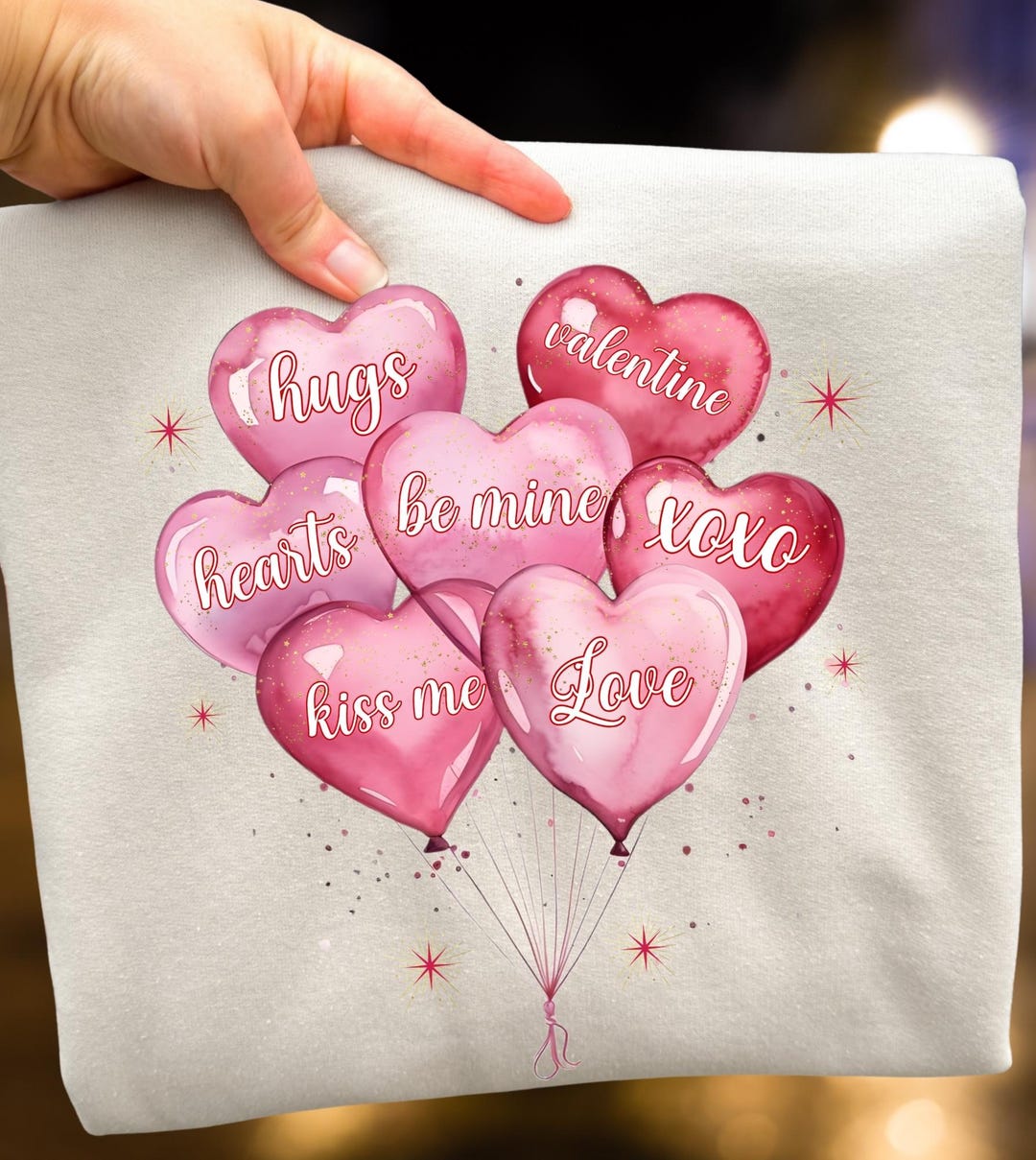 Valentine Balloon Heart Png, Balloon Heartbrushstroke Sublimation ...