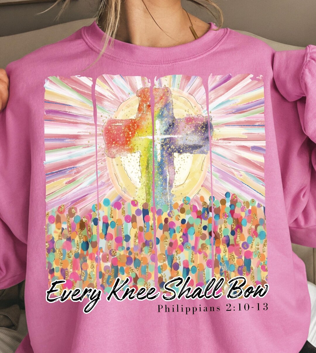 Every Knee Shall Bow Png, Christian Easter Design (sublimation Design ...