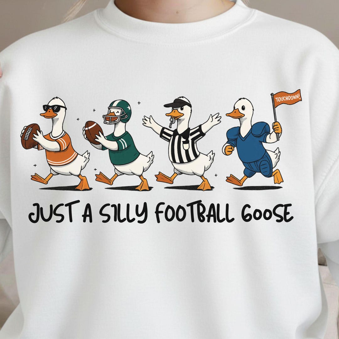Football Goose Png, Funny Game Day Goose Shirt Sublimation Design ...