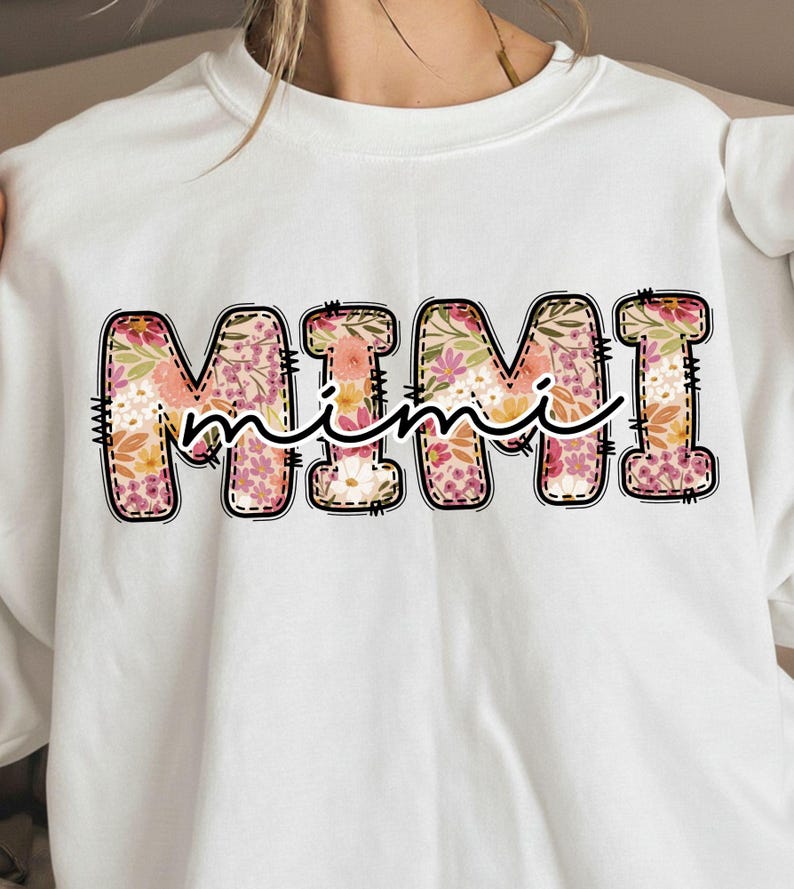 Floral Nana Mimi Gigi Nanny Png Bundle, Floral Mothers Day Png, Family ...
