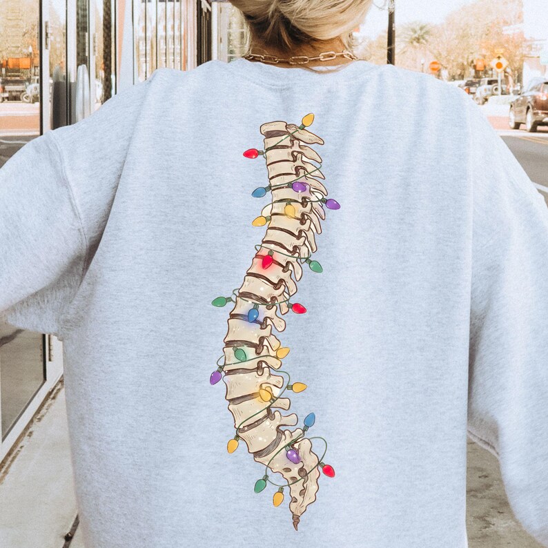 Christmas Light Spine Png, Christmas Skeleton Png, Holiday Shirt ...