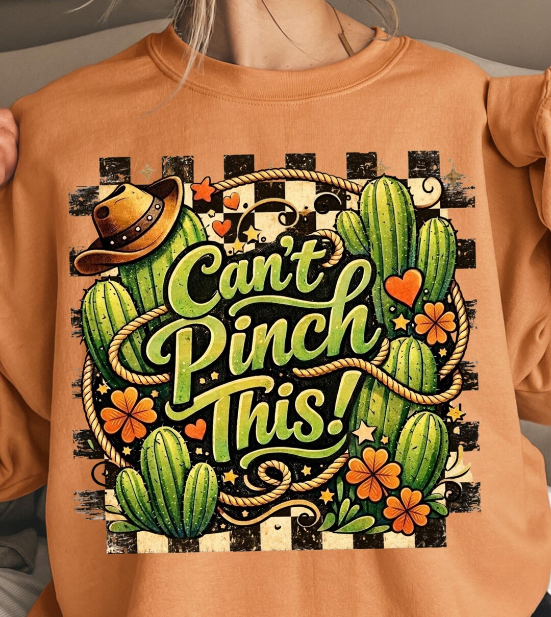 Cant Pinch This St Patricks Day Png, Western St Patricks Png, Trendy ...